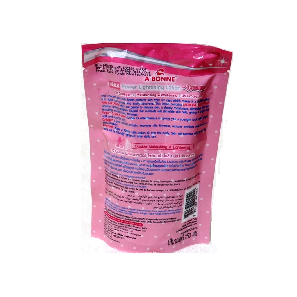 Milk Power Lightening Lotion With Collagen 250ML Refill La Belleza AU milk-power-lightening-lotion-with-collagen-250ml-refill-la-belleza-au