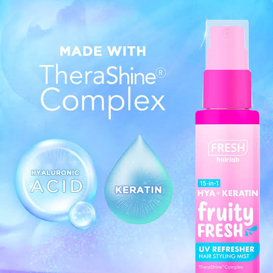 FRESH 15 in 1 Hya+Keratin Fruity Fresh UV Refresher Hair Styling Mist ...