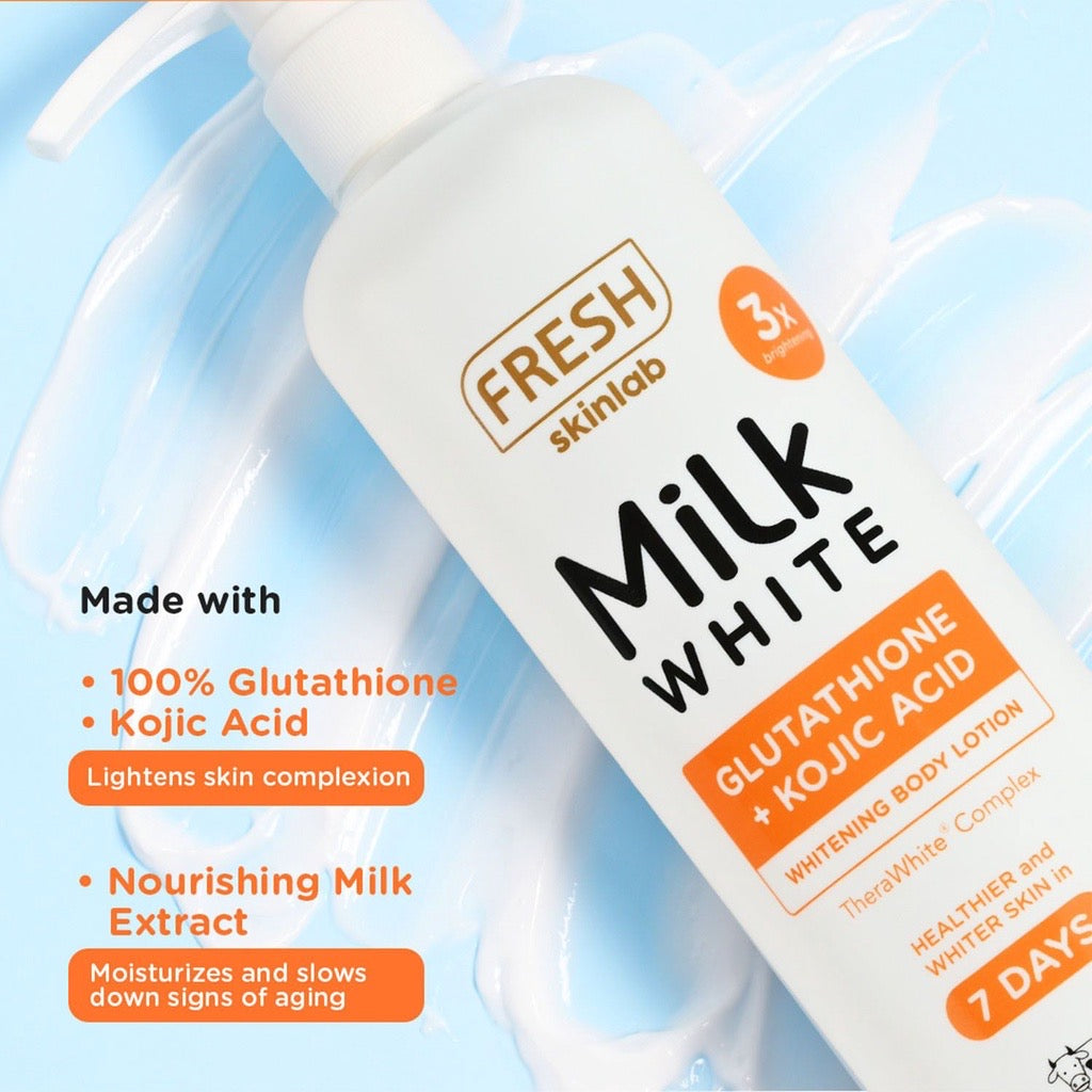 Fresh Skinlab Milk White Glutatione + Kojic Whitening Body Lotion 480m ...