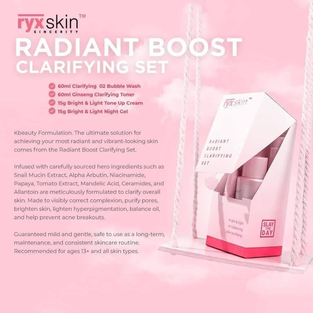 RYX Skinsincerity Radiant Boost Calrifying Set | La Belleza AU Skin ...