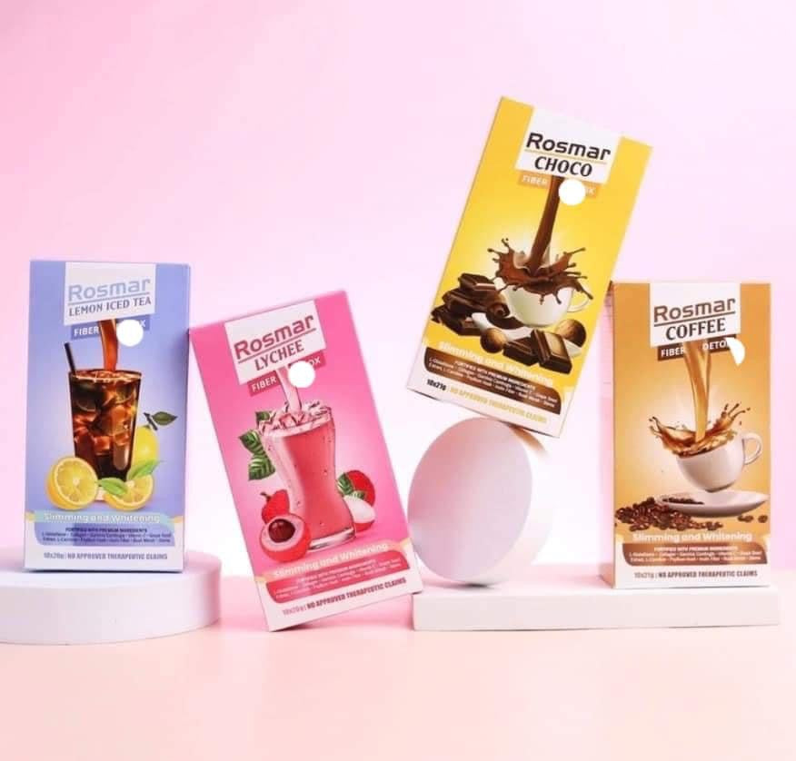 Rosmar Detox Drink (Lemon Iced Tea, Coffee, Lychee, Choco) 10s | La ...