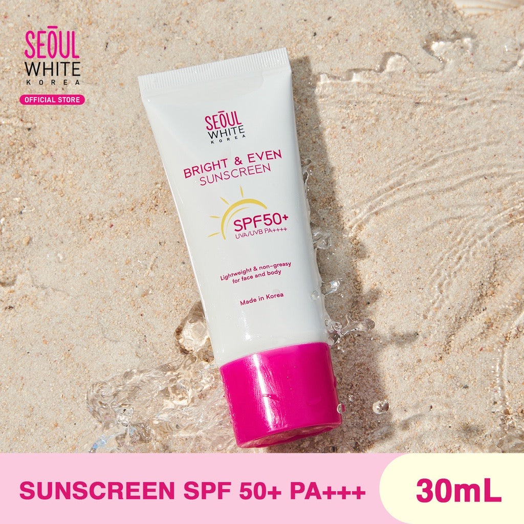Seoul White Korea BRIGHT & EVEN Sunscreen SP50+ PA++++ Tube 30ml (exp ...