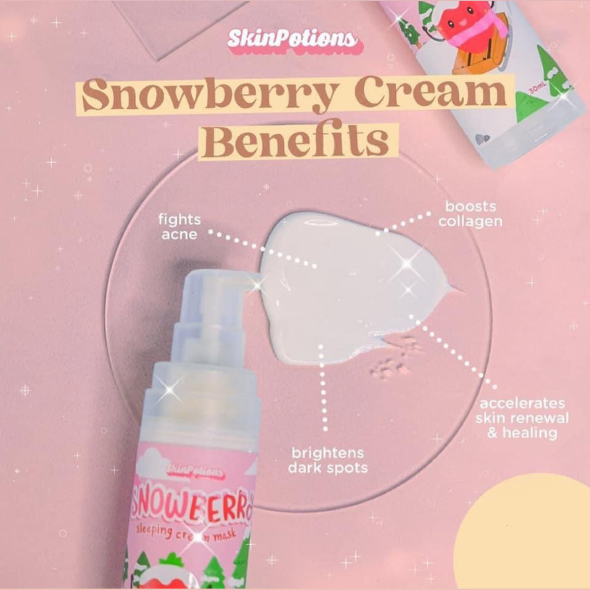 SkinPotions Snowberry Cream 30g Pump - Lightening Anti-Acne Cream | La ...