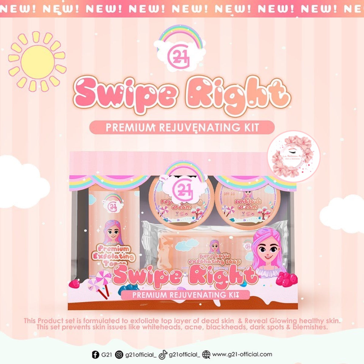 G21 Swipe Right Premium Rejuvenating Set | La Belleza AU Skin & Wellness