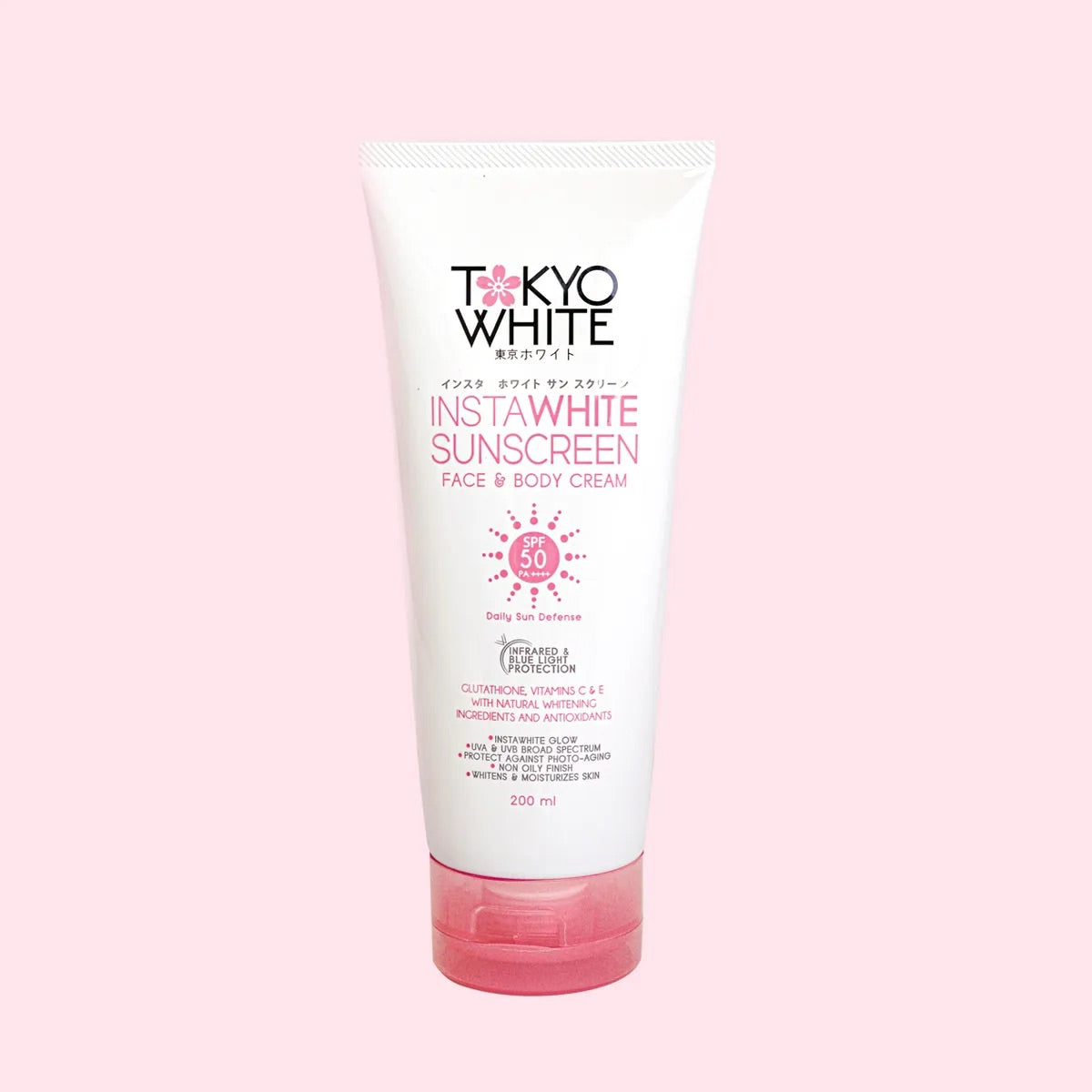Tokyo White Instawhite Sunscreen Face & Body Cream SPF50 200ml | La ...