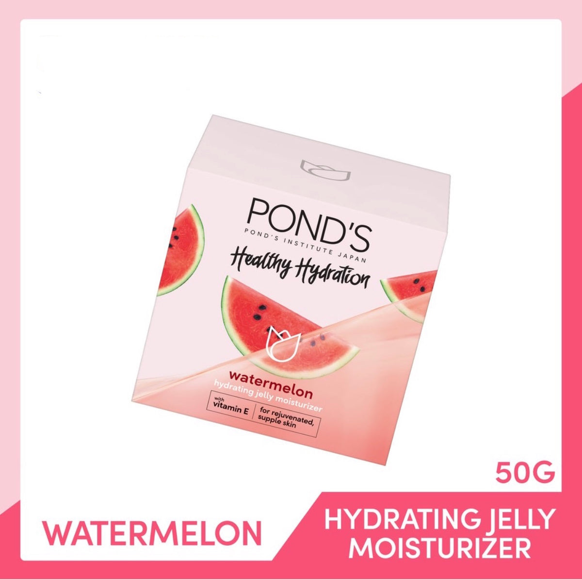 PONDS Jelly Moisturizer w/ VIT E for Hydrated Skin 50g (Watermelon ...