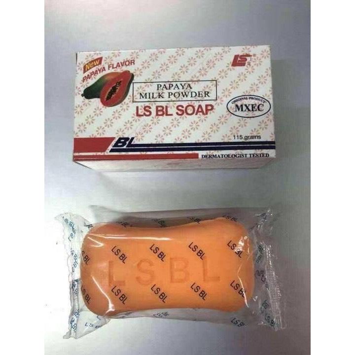 LS BL Soap Papaya Milk Powder 115g | La Belleza AU Skin & Wellness