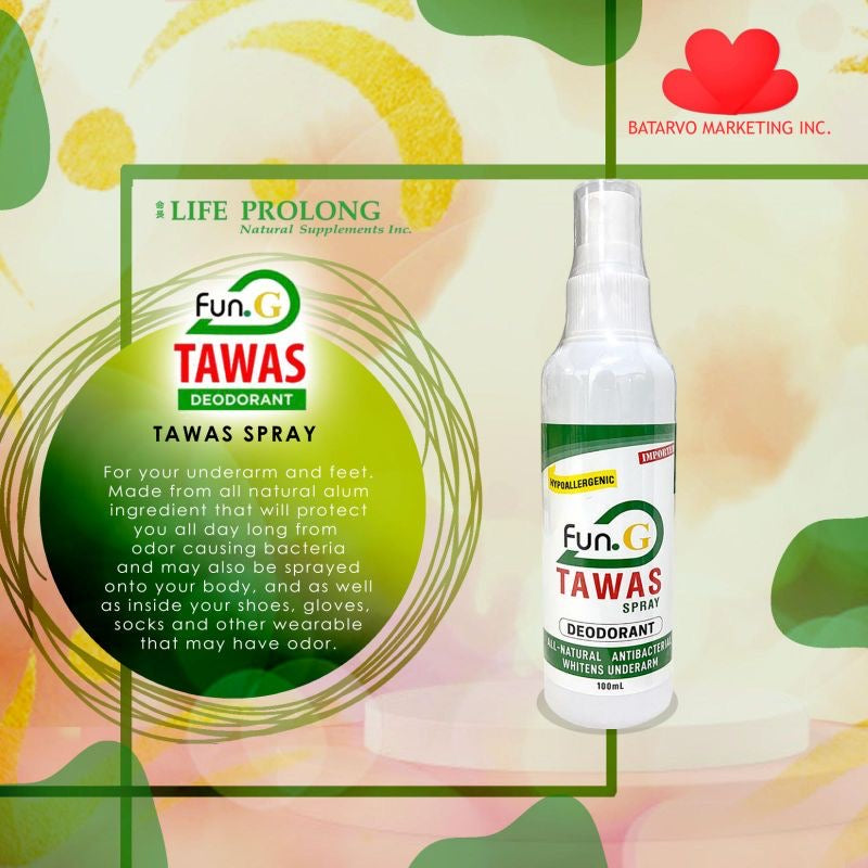 Fun.G Tawas Spray Deodorant 100ml | La Belleza AU Skin & Wellness